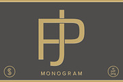 JP Monogram PJ Monogram | Branding & Logo Templates ~ Creative Market