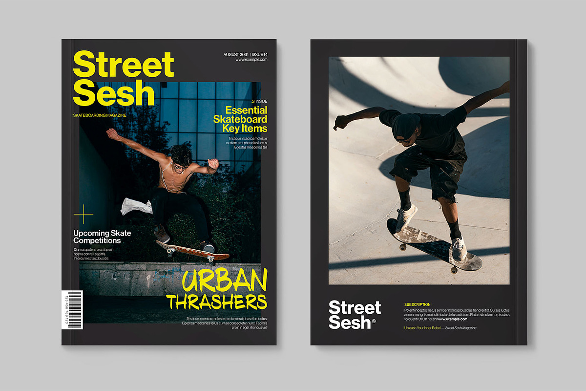 Urban Street Magazine Template, a Magazine Template by BrandPacks