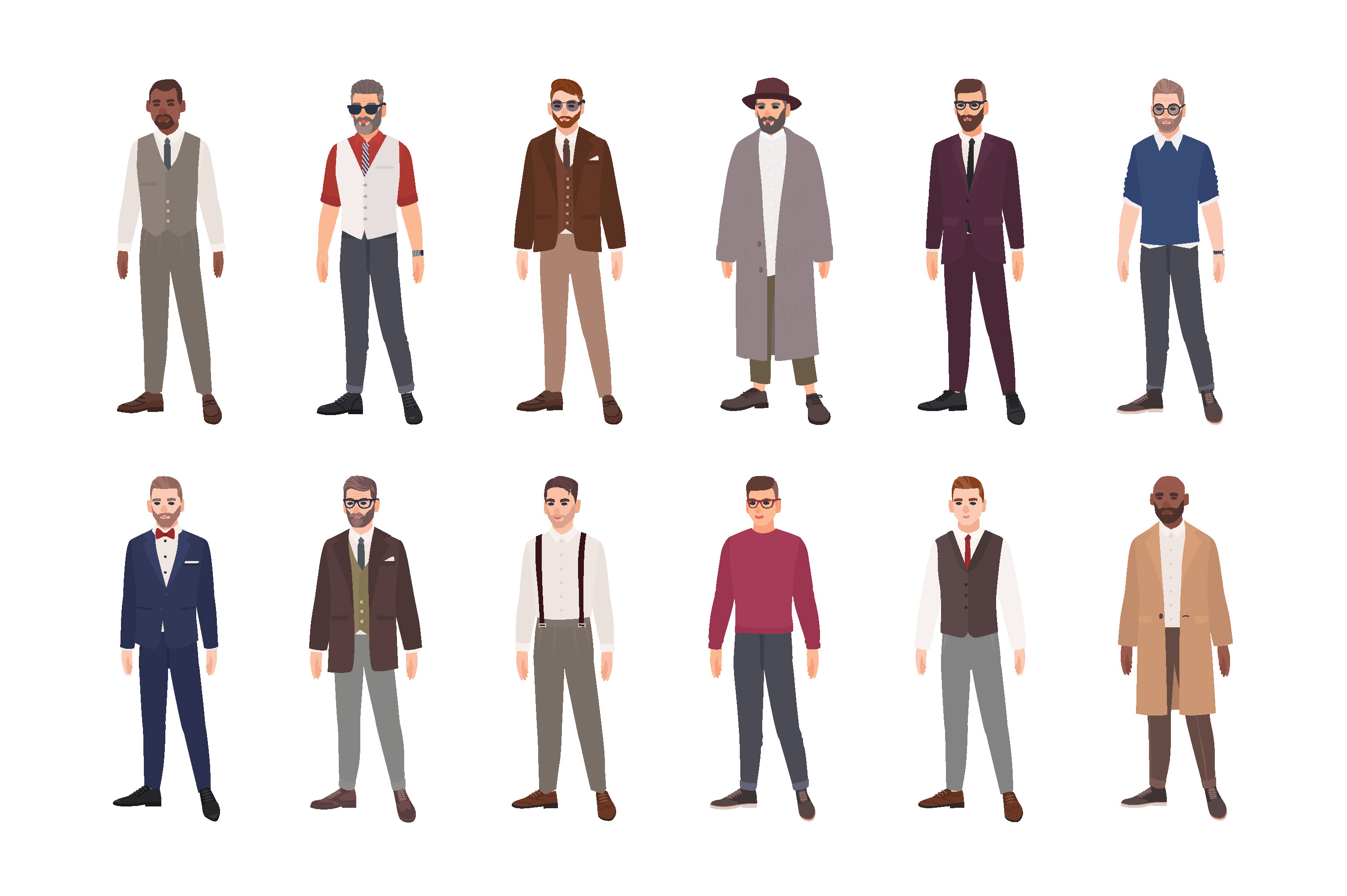 Fashionable men, a Person Illustration by Good Studio