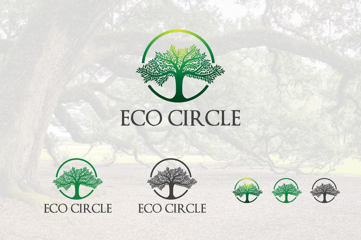 Circle Tree Nature Ecology Logo, a Branding & Logo Template by jongcreative