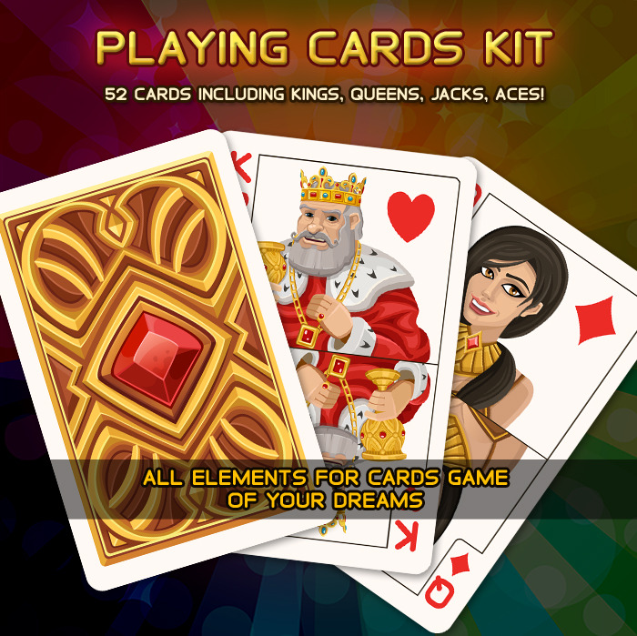 Playing cards kit, an Illustration by Saranai Store