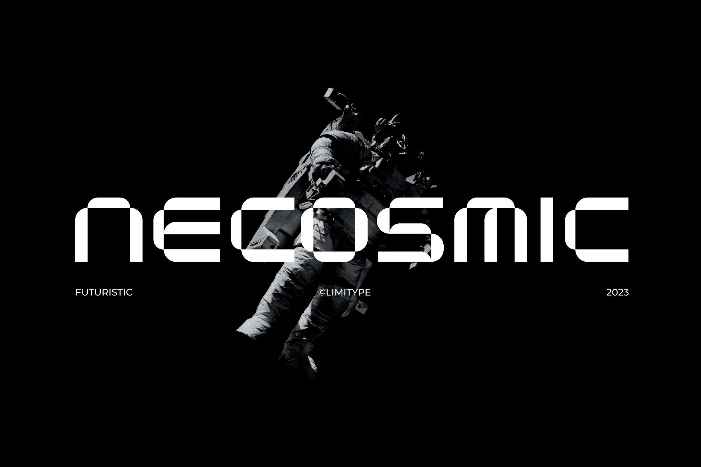 Necosmic - Futuristic Font, a Sans Serif Font by limitype | Creative Market
