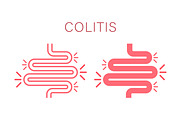 Colitis for medical design, a Healthcare Illustration by DG-Market