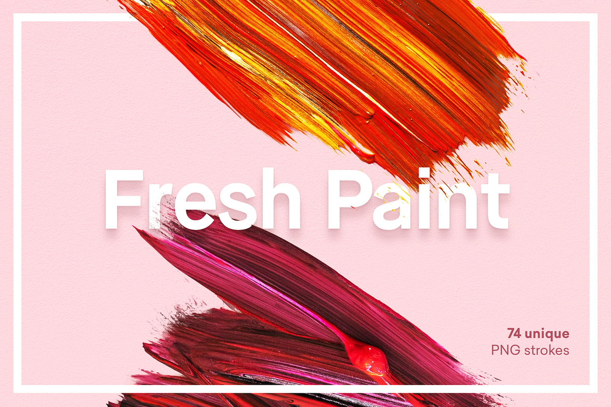 Fresh Paint - Color Brush Strokes, an Object Graphic by Pierre Borodin