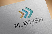 Play Fish Logo, a Branding & Logo Template by Seduco digital