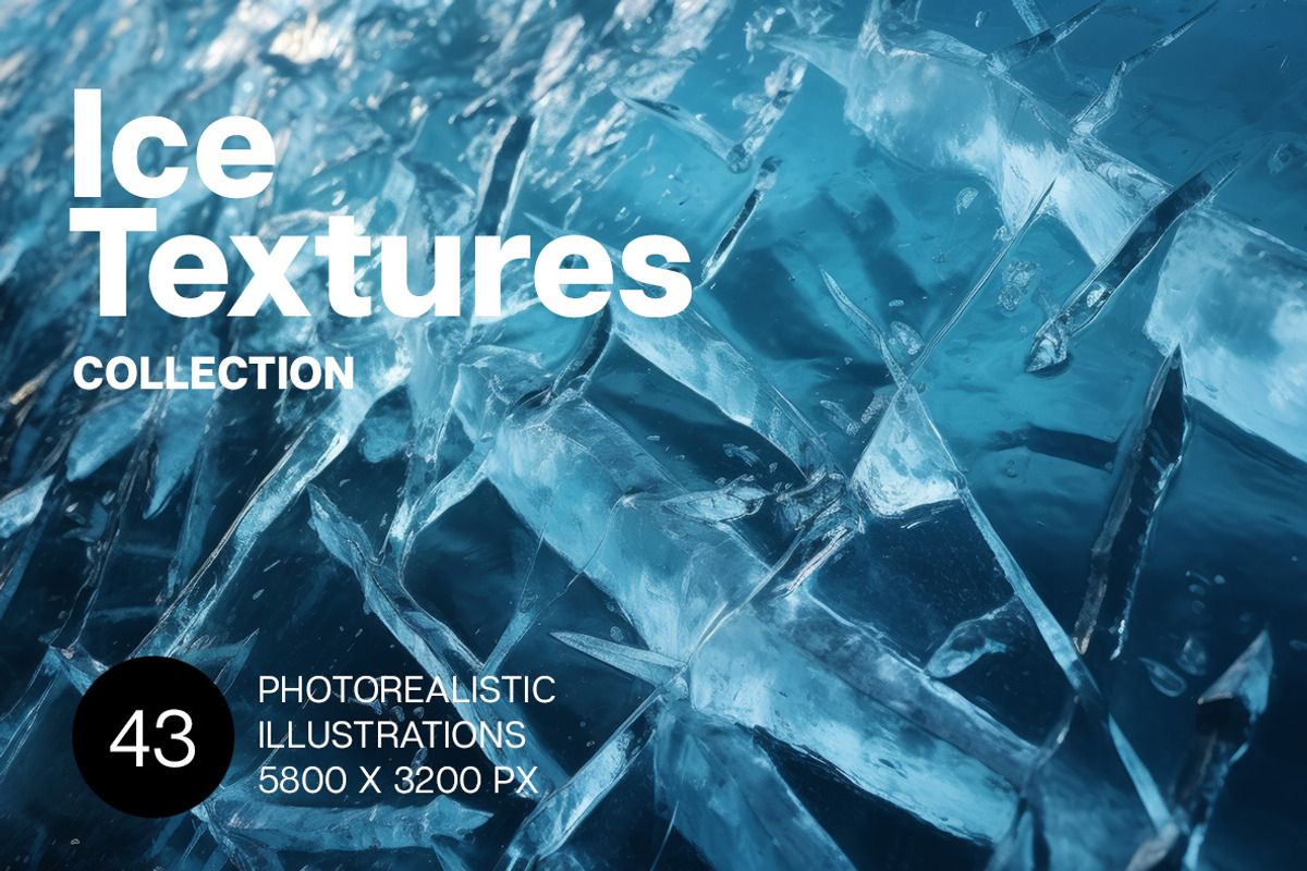 Ice textures, a Decorative Illustration by Handmadefont