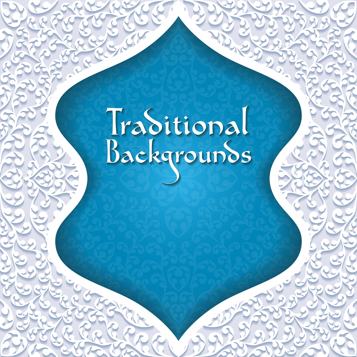 Set of traditional backgrounds, a Decorative Illustration by Absent A