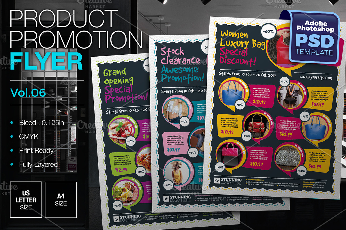 Product Promotion Flyer Bundle, a Flyer Template by KitCreativeStudio2