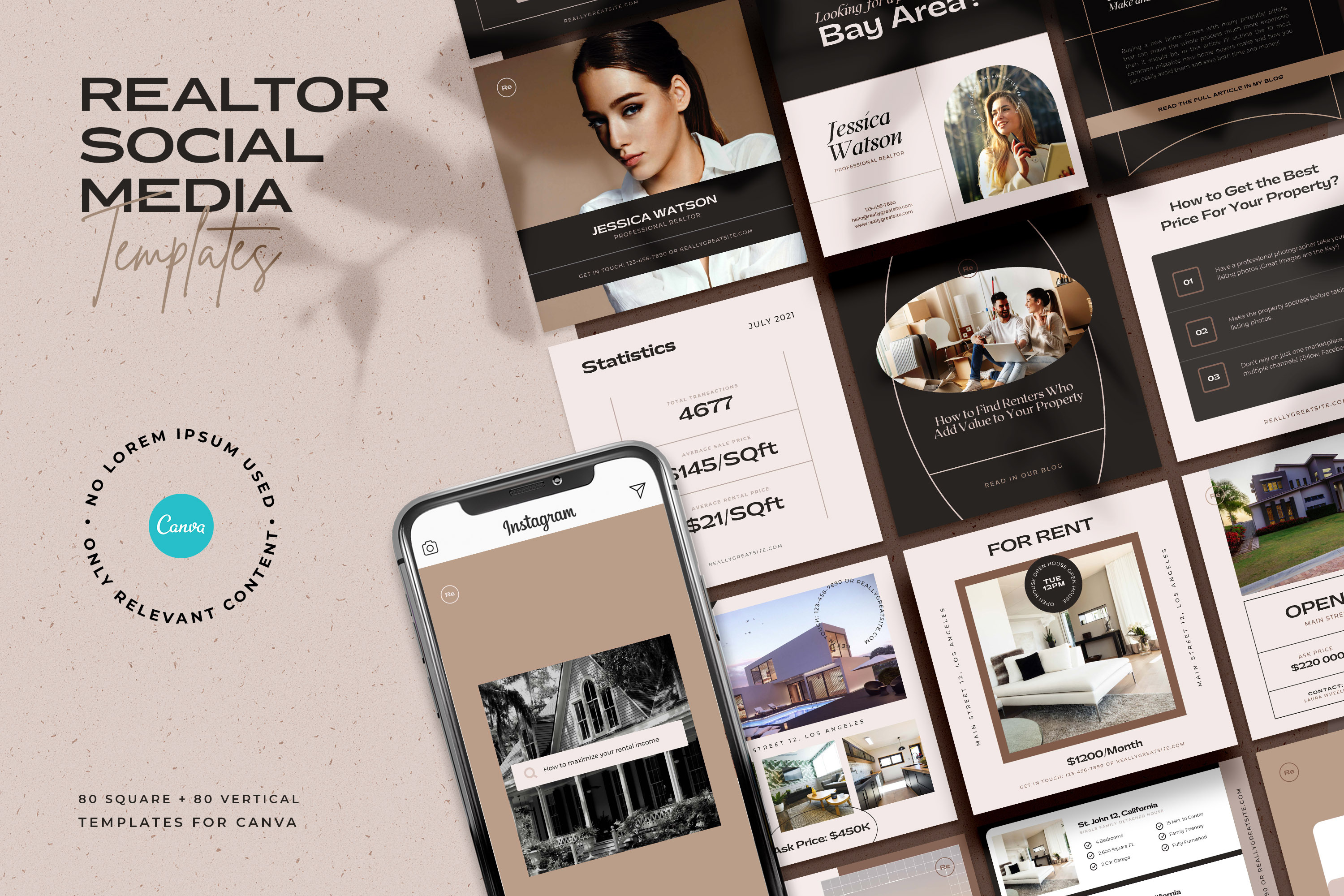 Premium Realtor Social Media Posts, a Social Media Template by AndrewPixel