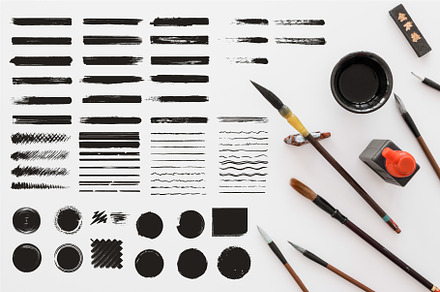 50 Torn Paper Brushes + 8 Textures, a Brush Add-On by Cruzine