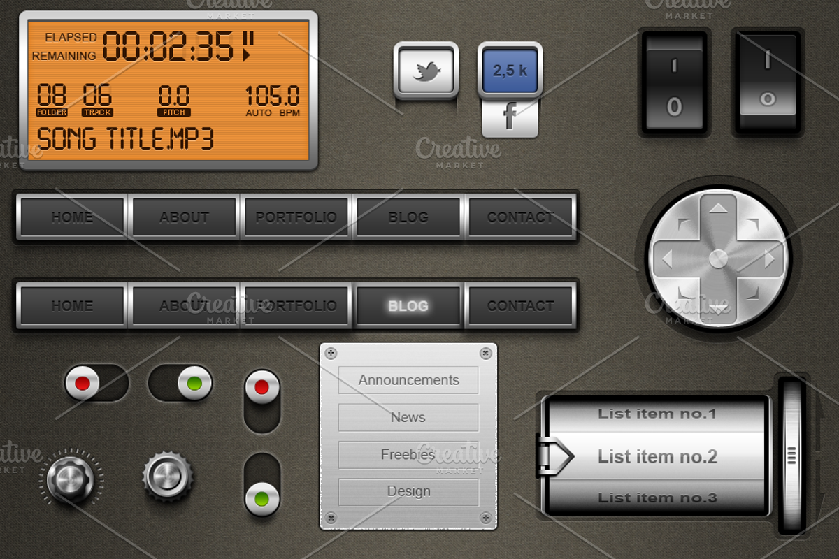 Analog - UI kit, an UI Kit Template by Picseel
