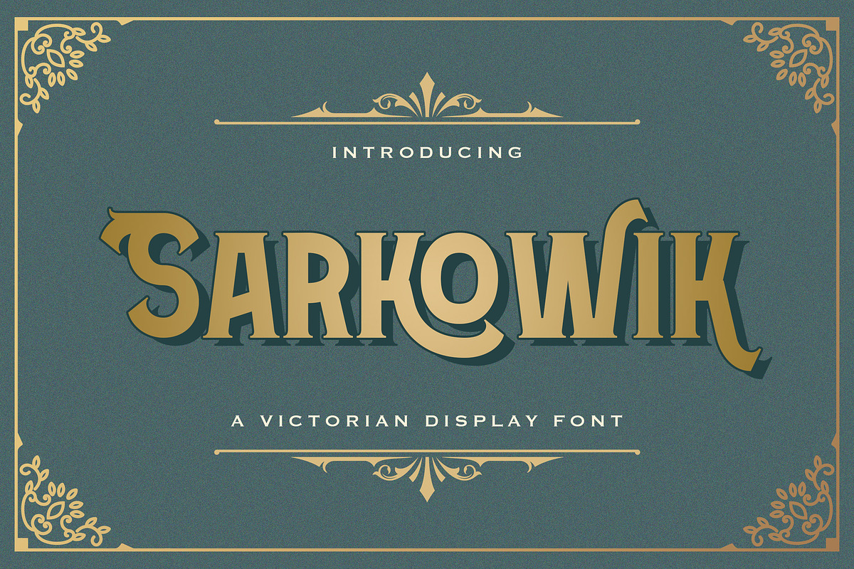 Sarkowik - Victorian Style Font, a Blackletter Font by StringLabs