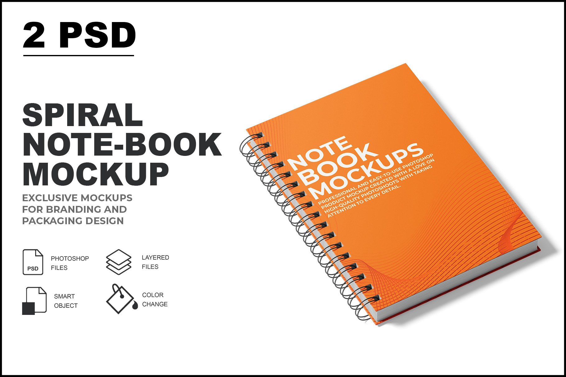 Spiral Notebook Mockup