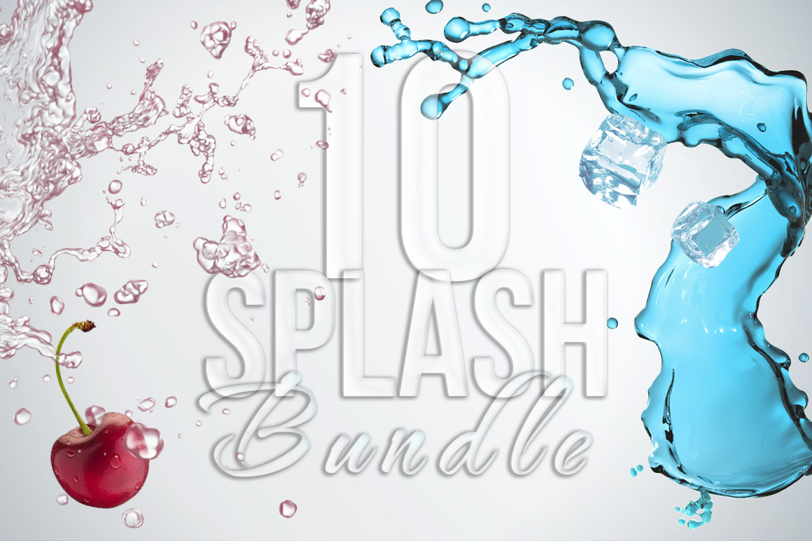 10 Splash Bundle | Graphic Objects ~ Creative Market