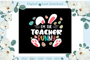 Bundle Easter Teacher Bunny Gifts, a Graphic by Design Bundle SVG ...