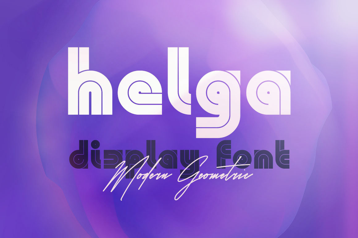 Helga - Display Font, a Font by MIIM