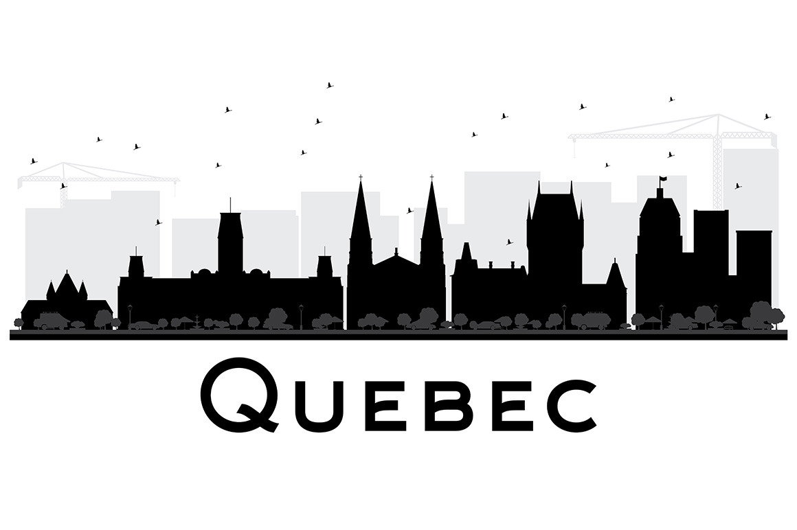 Quebec City skyline, a Person Illustration by Booblgum