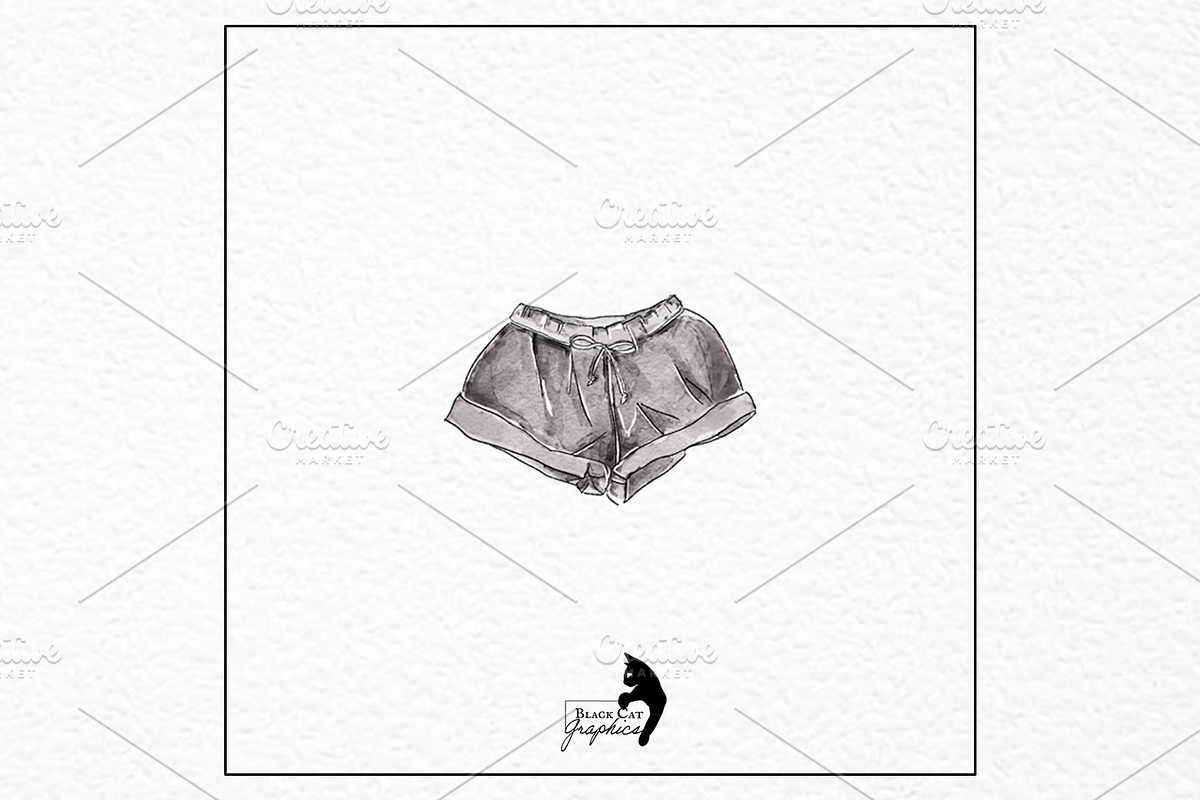 watercolor clip art quarantine, a Graphic by Black Cat Graphics