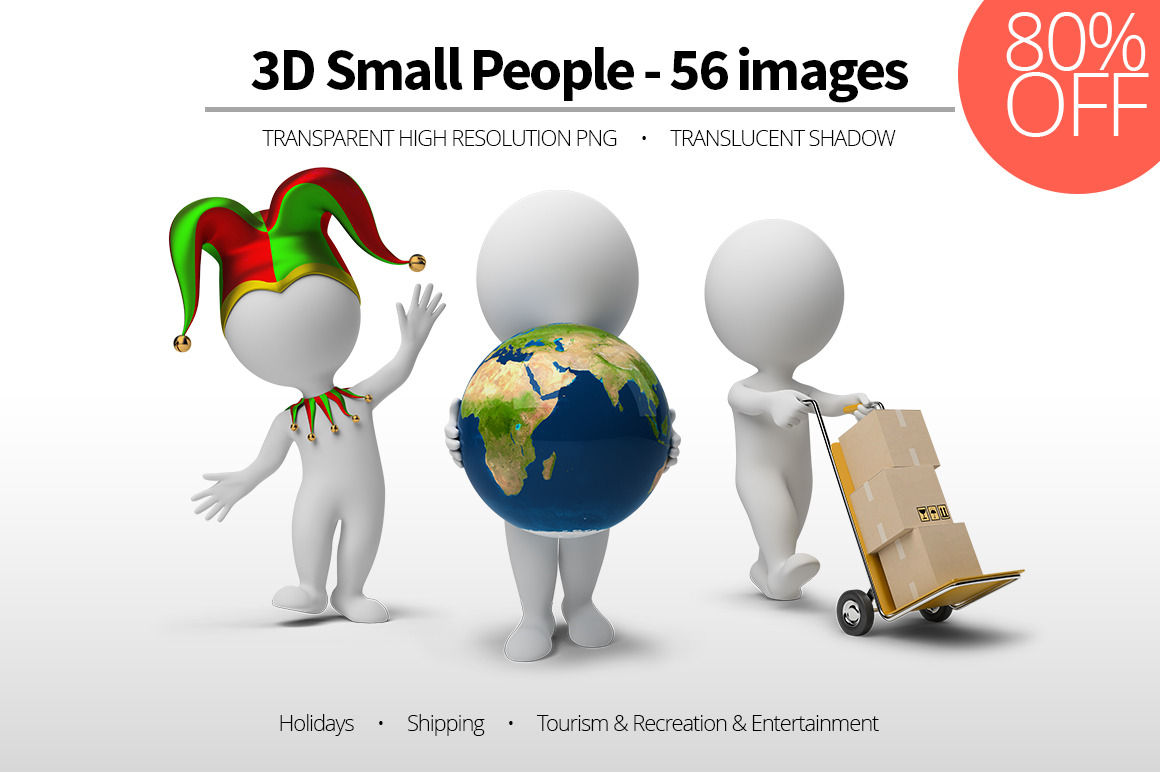 3D Small People - Set 05, a Healthcare Illustration by Anatoly Maslennikov