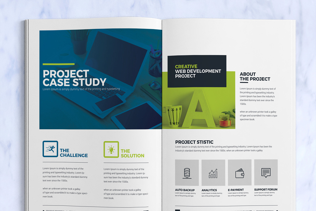 MS Word Project Proposal Template, a Stationery Template by ContestDesign