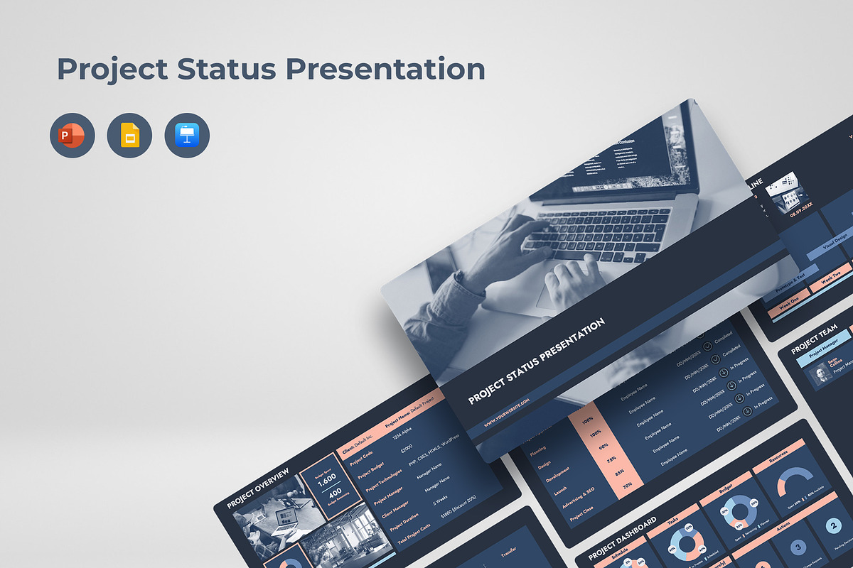 Project Status PPT, GSlides, Keynote