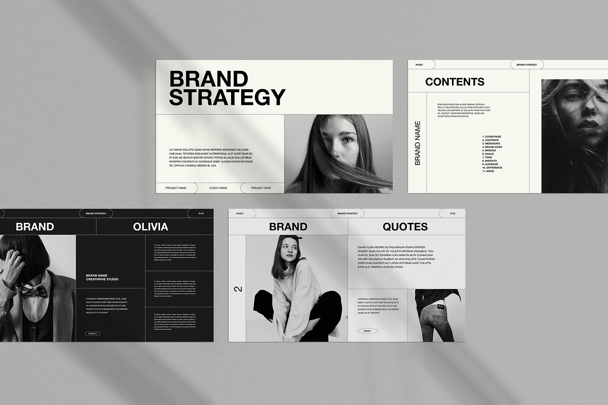 HUGS | Brand Strategy, a Presentation Template by creathrivestudio