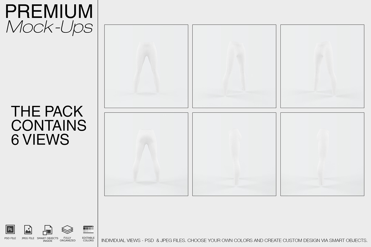 Women's Tights Mockup, a Bottom Mockup by mock-ups