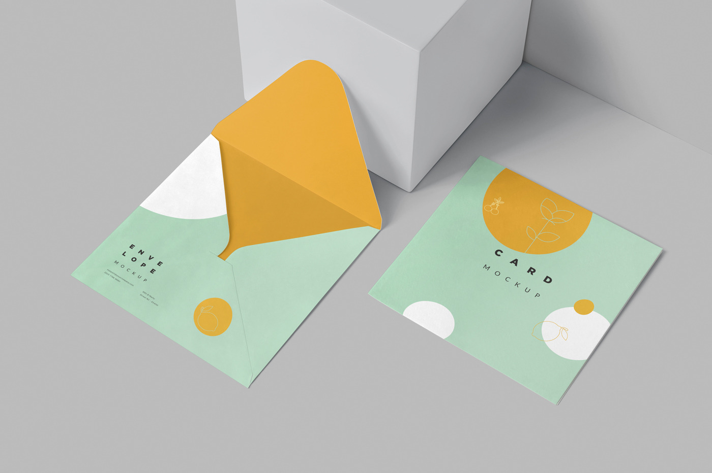 Envelope & Card Mockups, a Product Mockup by DesignNeutrons