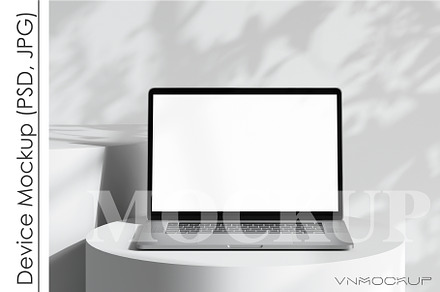 Macbook Laptop Photo Mockup Top view | Mac Mockups ~ Creative Market