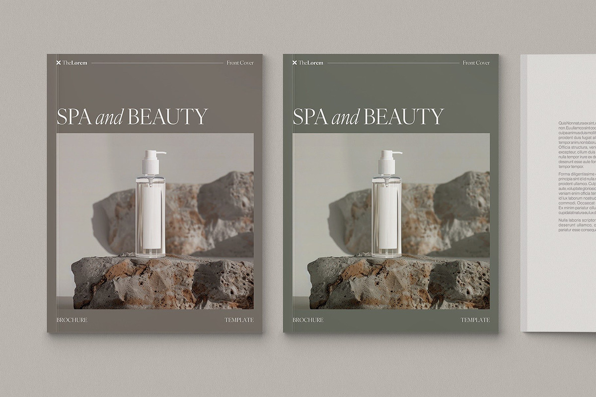 Beauty Spa Brochure Cover Template, a Brochure Template by BrandPacks