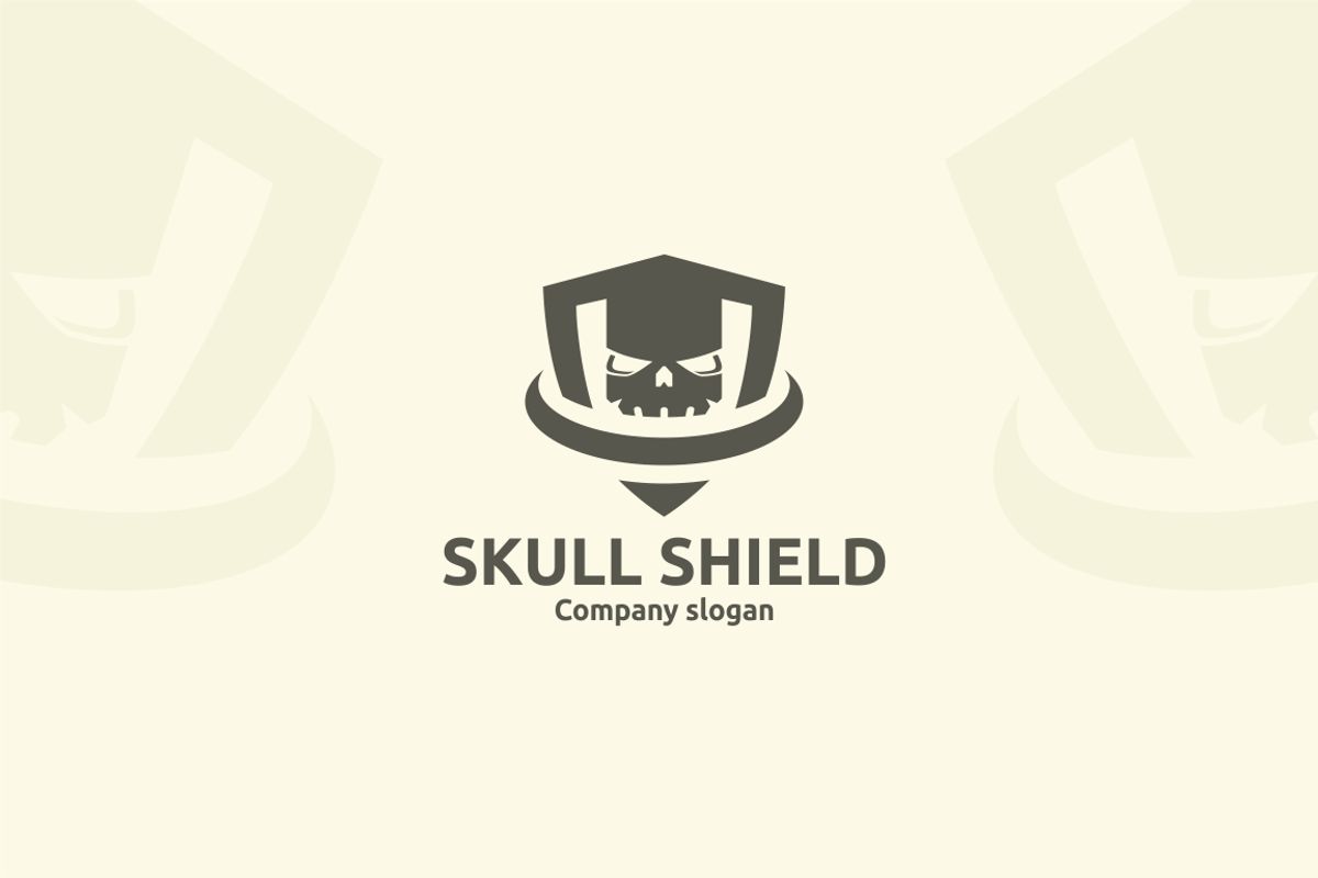 Skull Shield Logo, a Branding & Logo Template by Metrolinevision