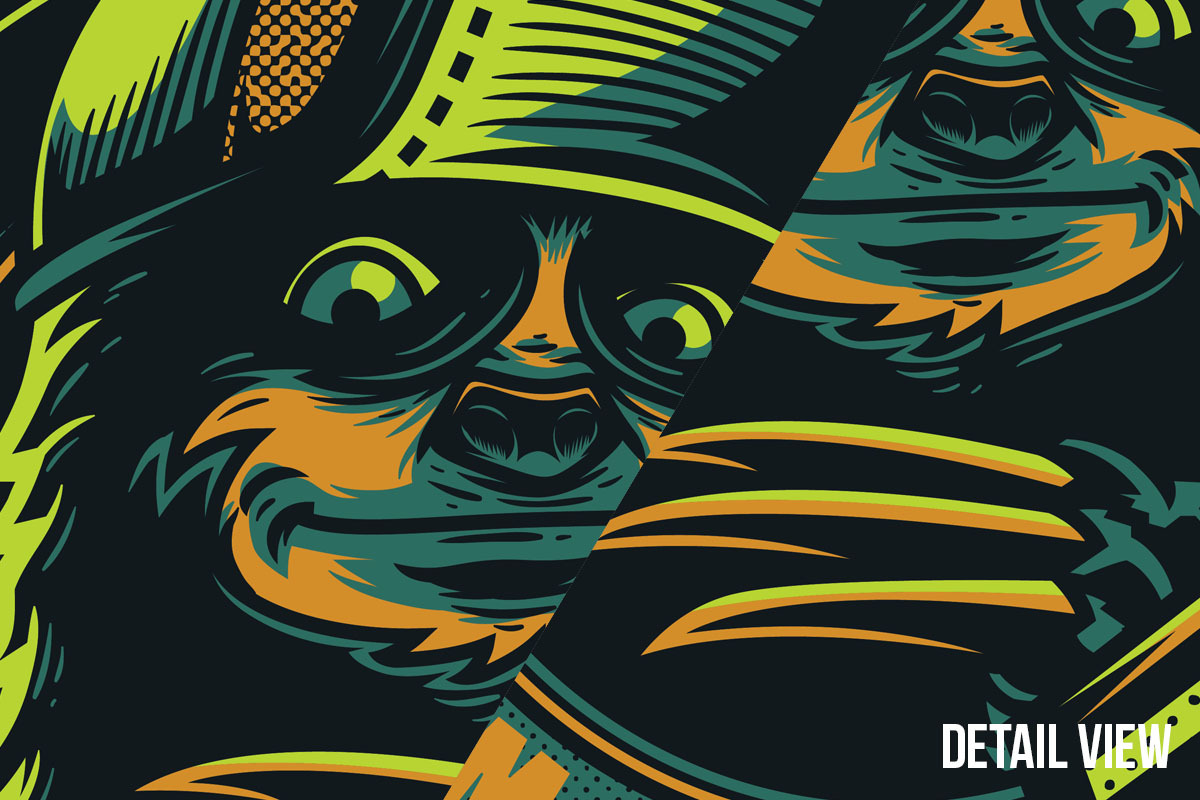 Ma Swag Sloth Illustration, an Animal Illustration by badsyxn