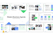 Modern Business Agenda Google Slides, a Presentation Template by Loin ...