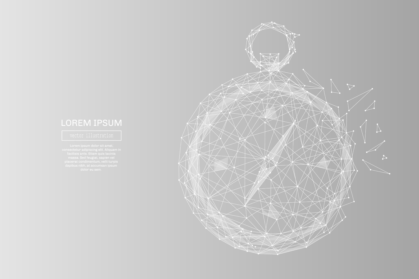 compass low poly gray, an Object Graphic by ANTTONIART