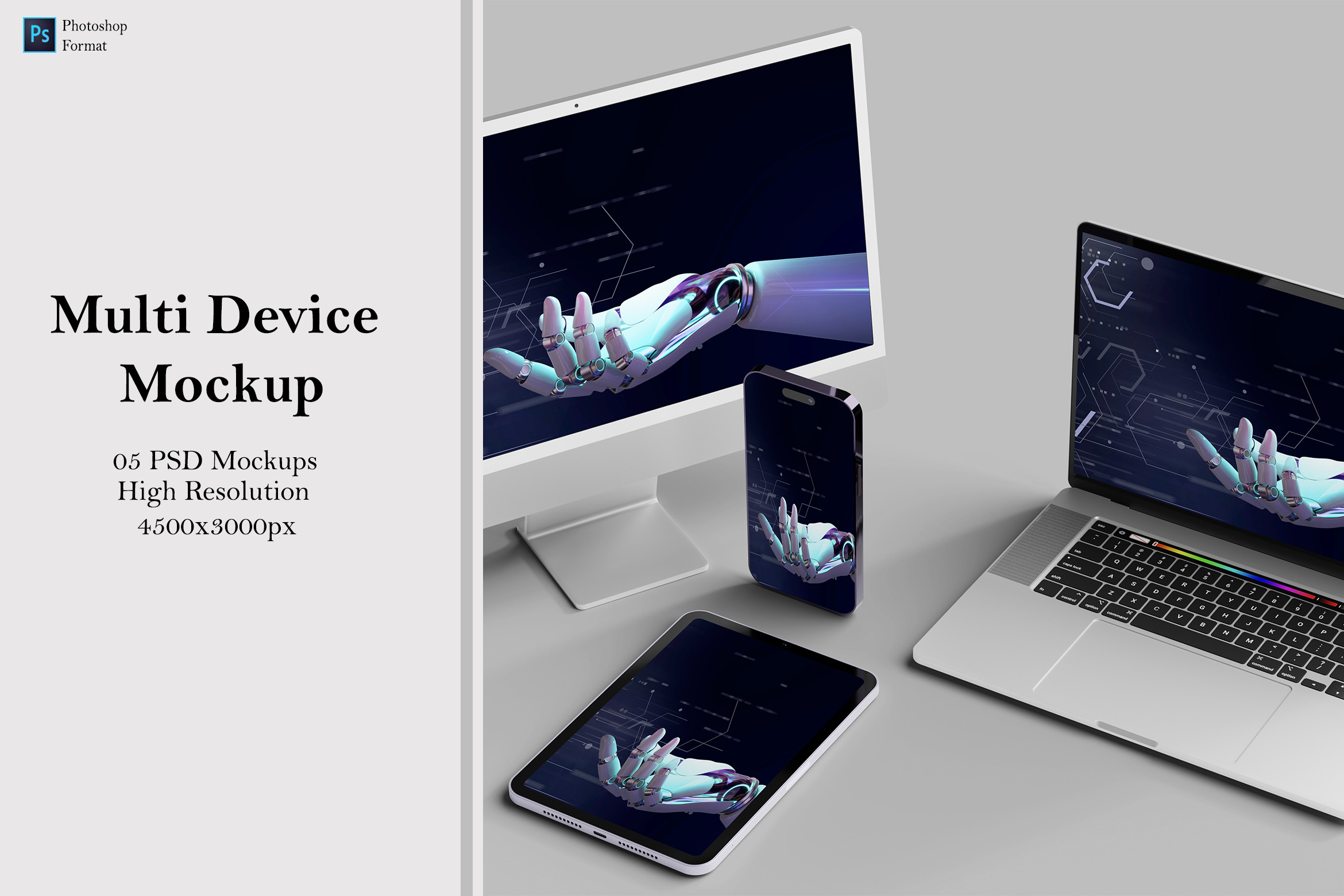 Multi Device Mockup, a Wearable Device Mockup by Ataku Design