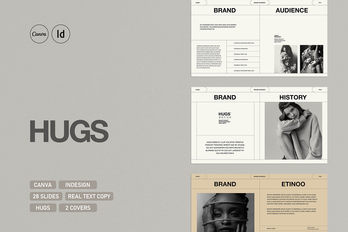 HUGS | Brand Strategy, a Presentation Template by creathrivestudio