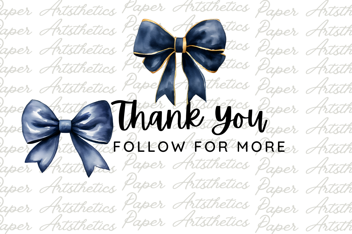 Blue Bows Watercolor Clipart, a Decorative Illustration by Paper ...