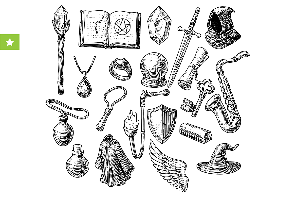 Fantasy Magic Items, an Object Graphic by RT Studio