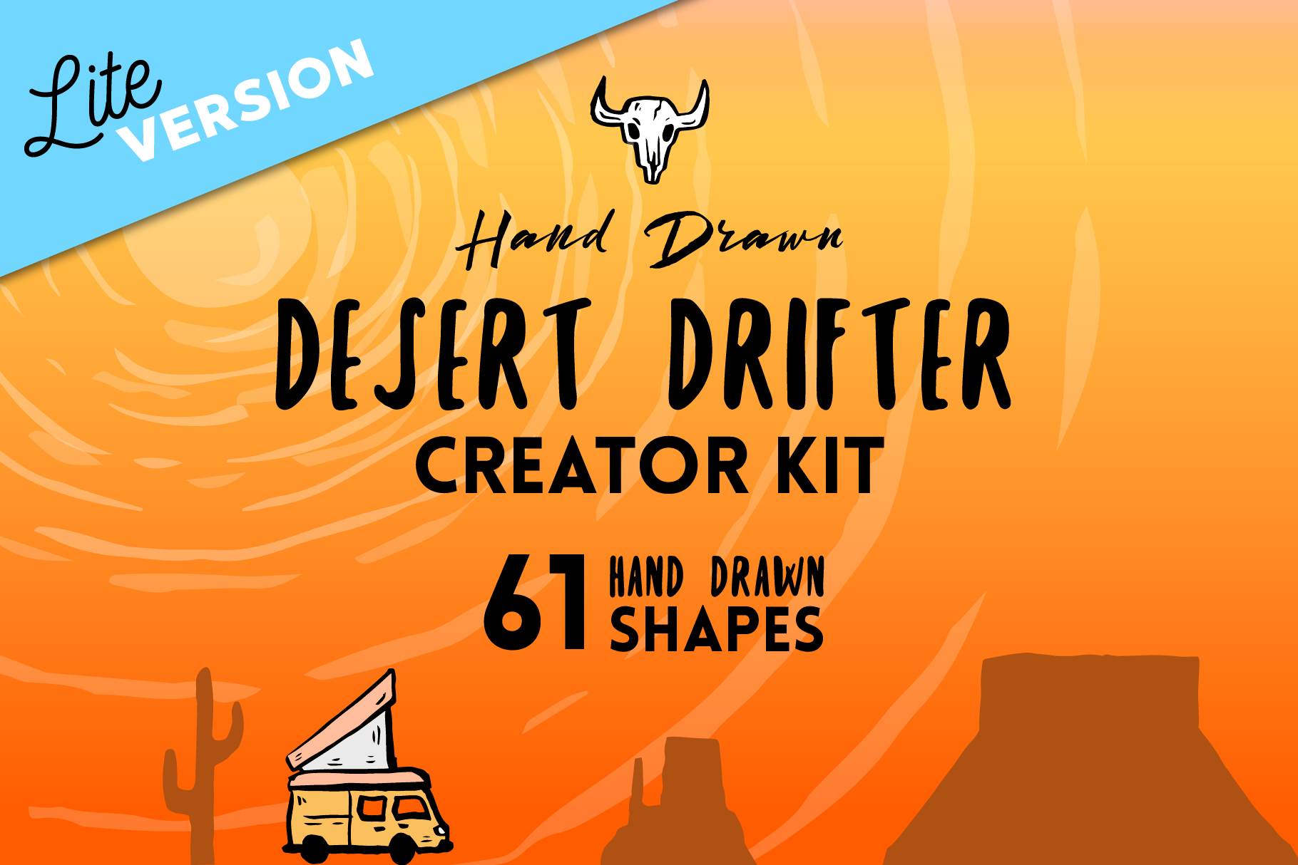 Lite-Desert Drifter Creator Kit, an Object Graphic by Walking_Designs ...