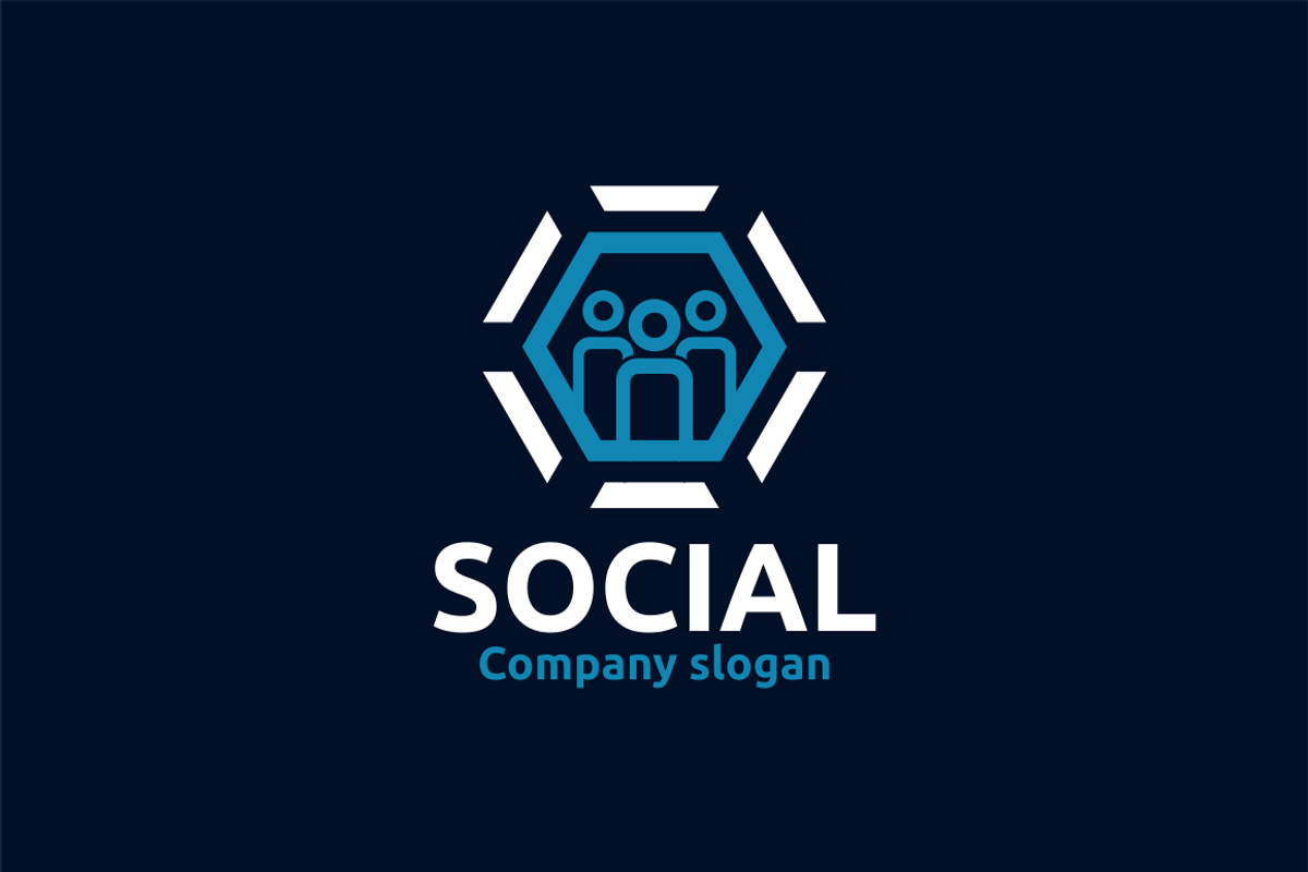 Social logo, a Branding & Logo Template by Metrolinevision