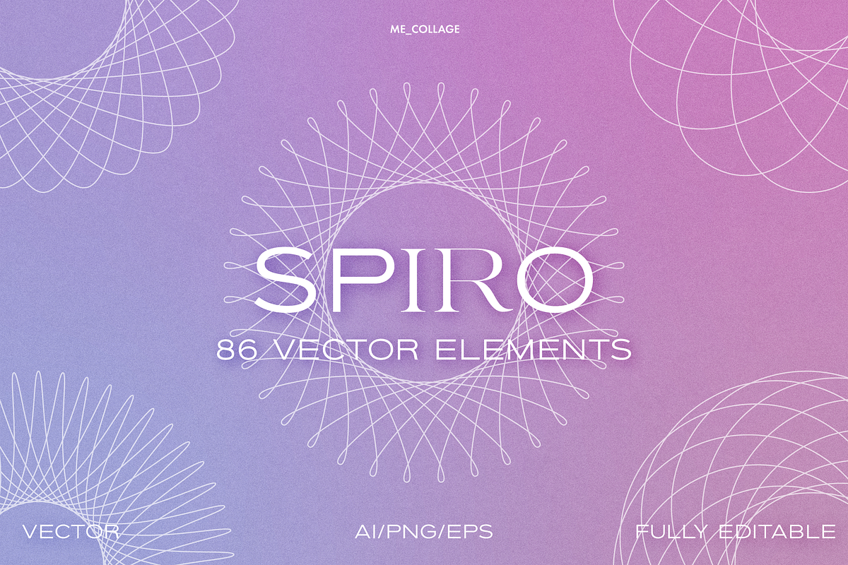 SPIRO | Vector design elements, an Object Graphic by ME_COLLAGE ...