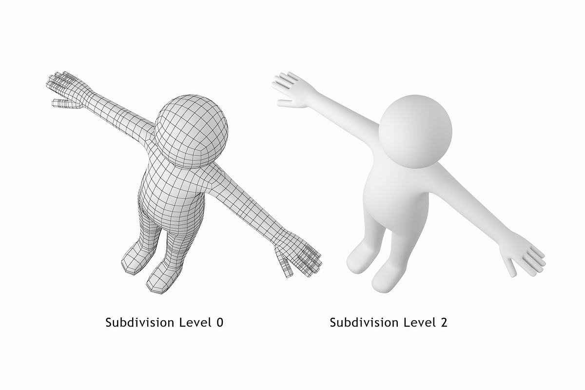Stickman in T-Pose Prepared for Rig, a Characters & Person 3D Model by ...