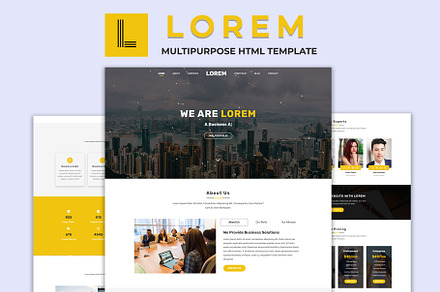 Multipurpose HTML5 Template | Bootstrap Themes ~ Creative Market