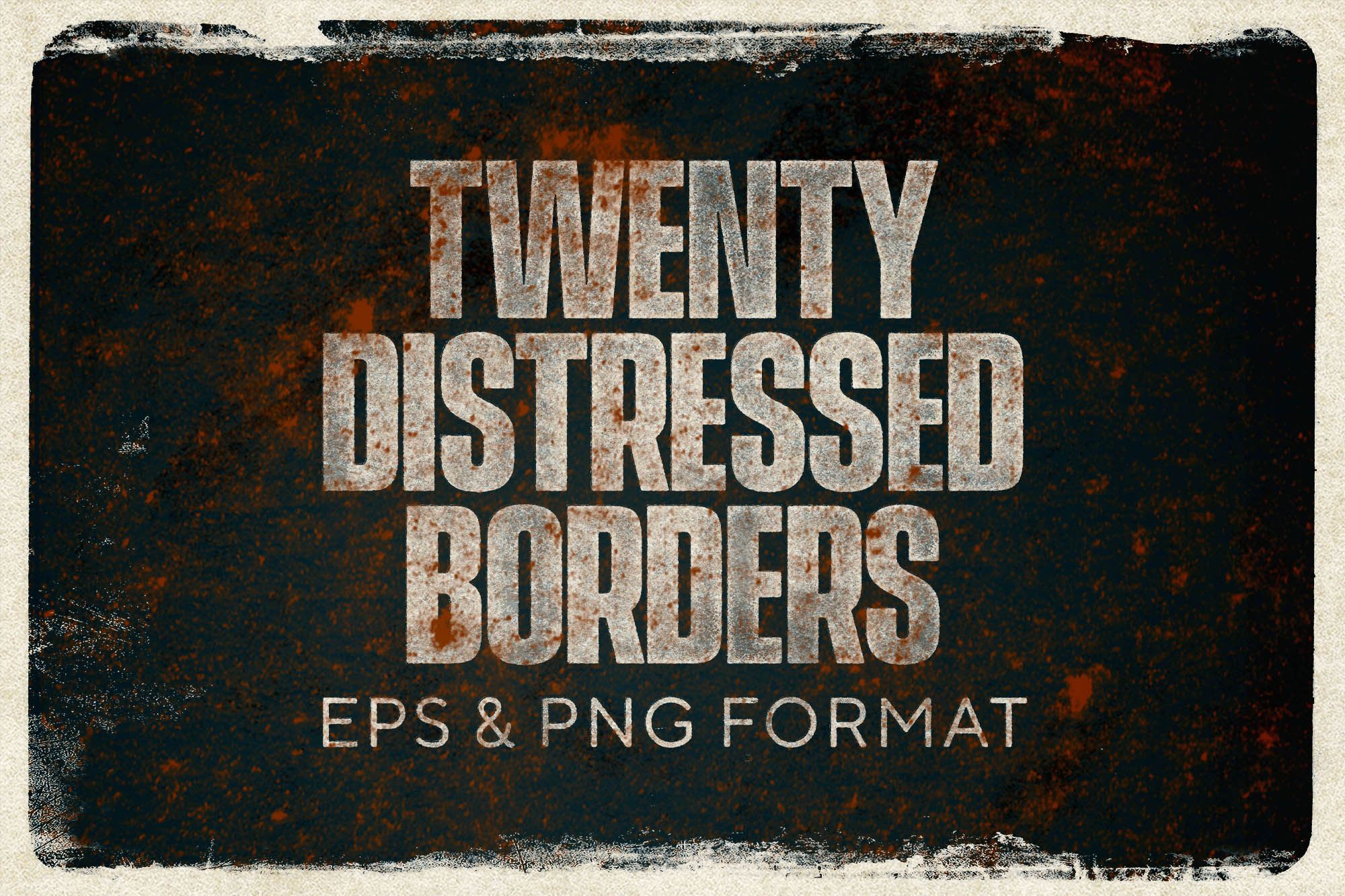 20 Distressed Borders, a Texture Graphic by RuleByArt