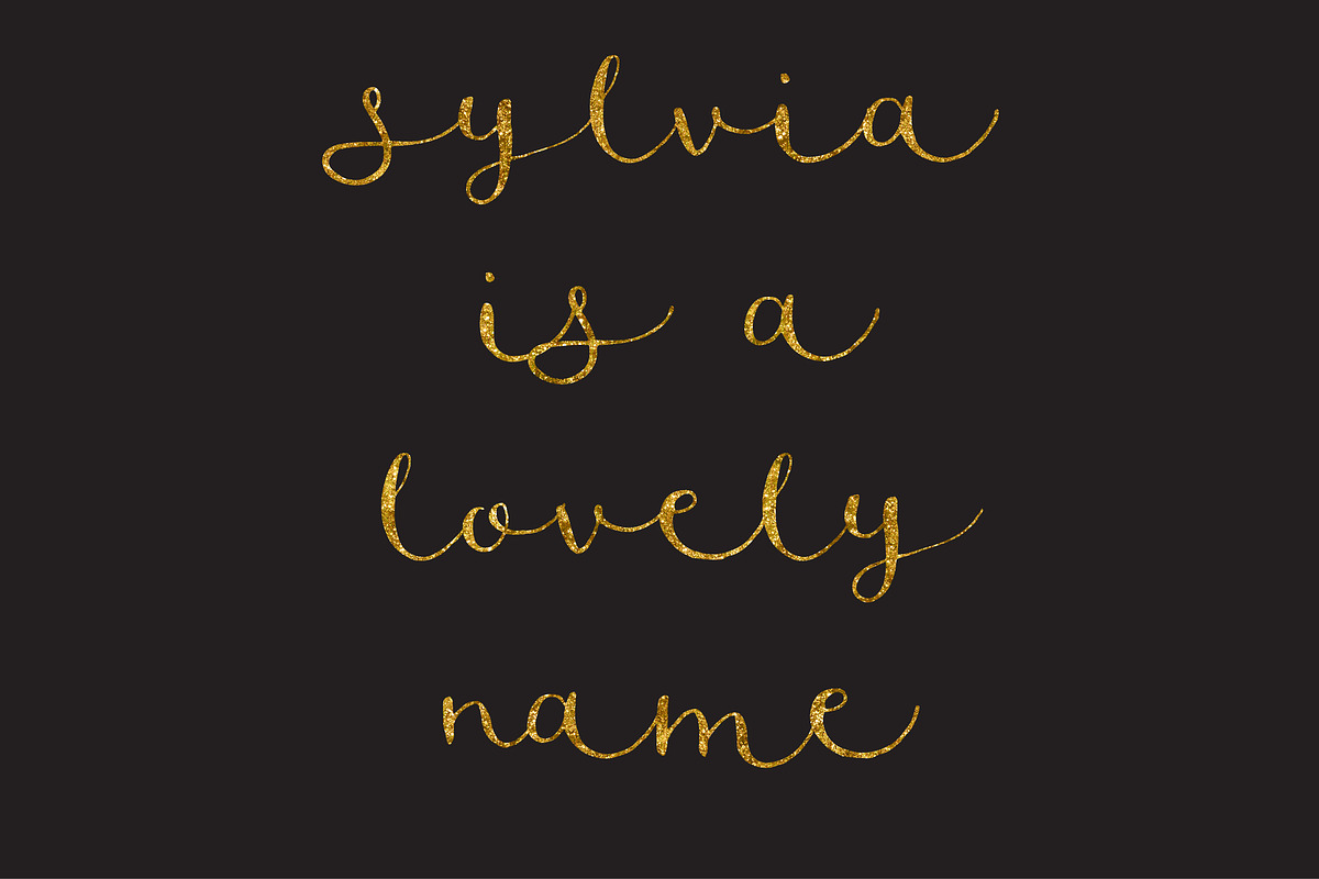 Sylvia Script - lowercase lettering, a Script Font by OnTheSpotStudio
