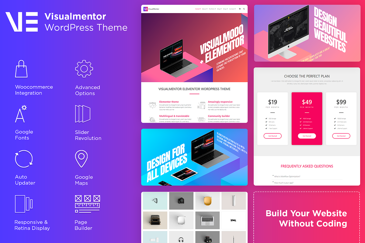 VisualMentor Elementor WordPress Theme
