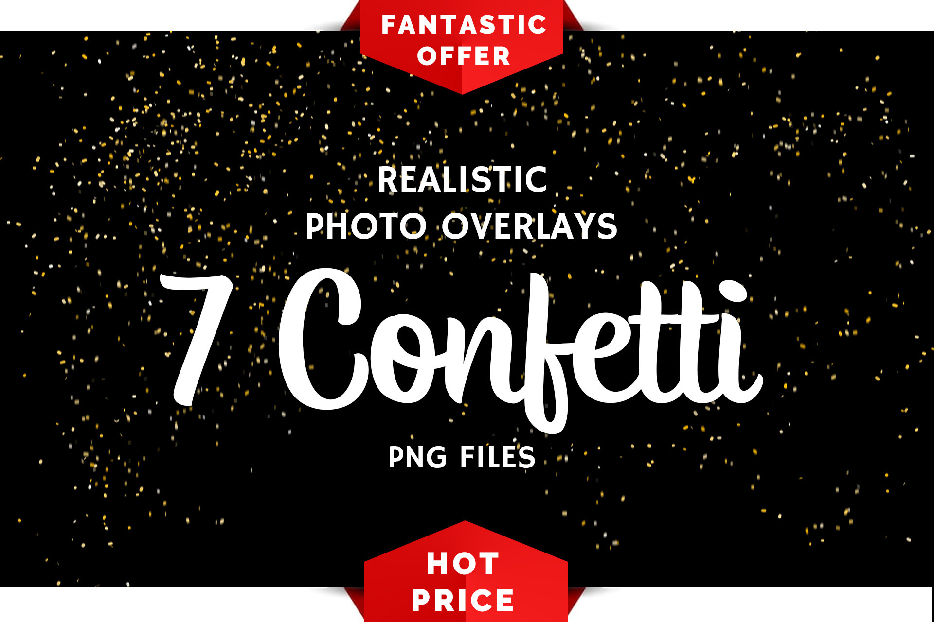 7 Confetti Photo Overlays, a Layer Style Add-On by PhotoEffects.Store