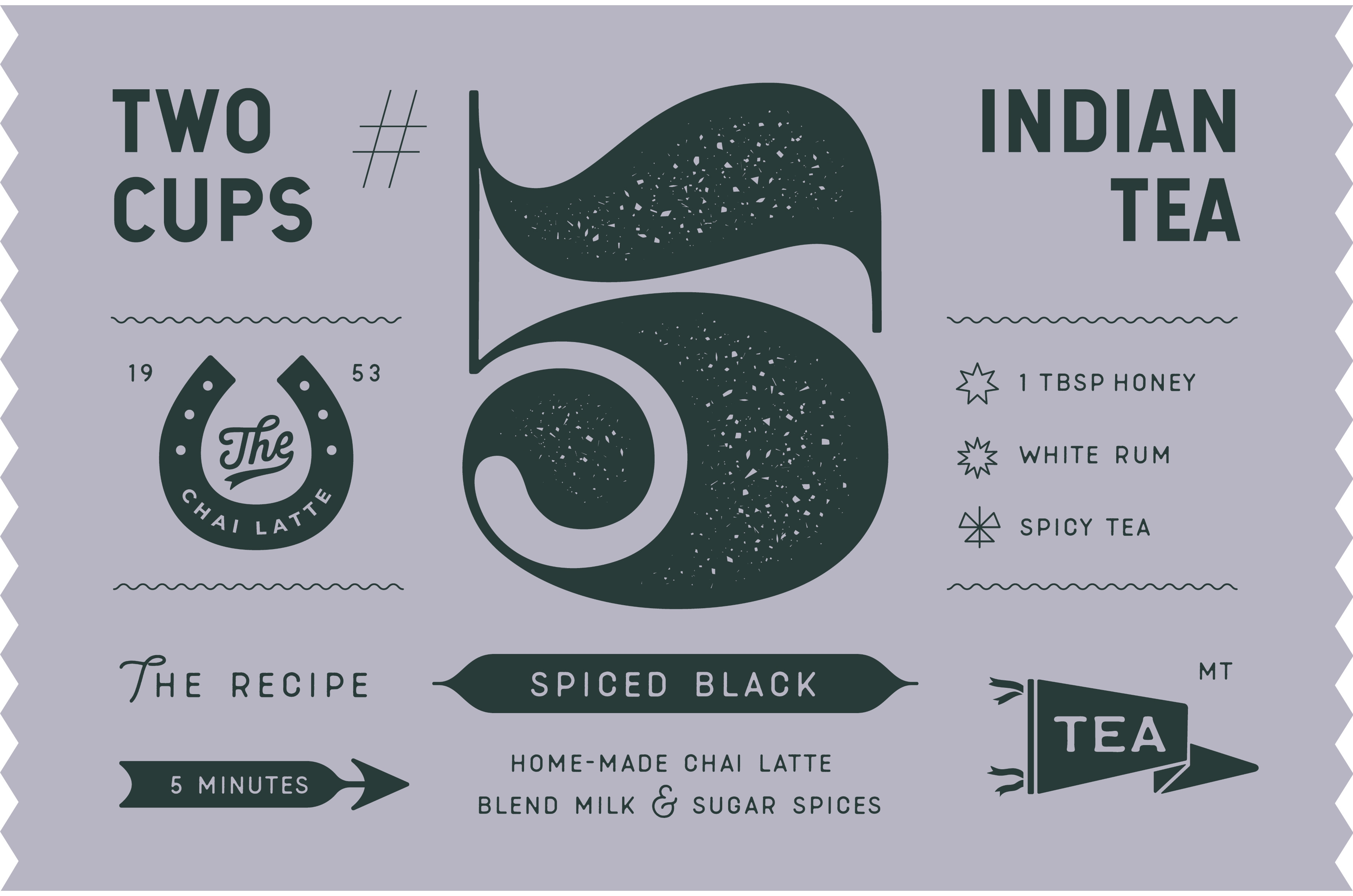 Tea, tag label. Modern tag, label, a Decorative Illustration by Foxys ...
