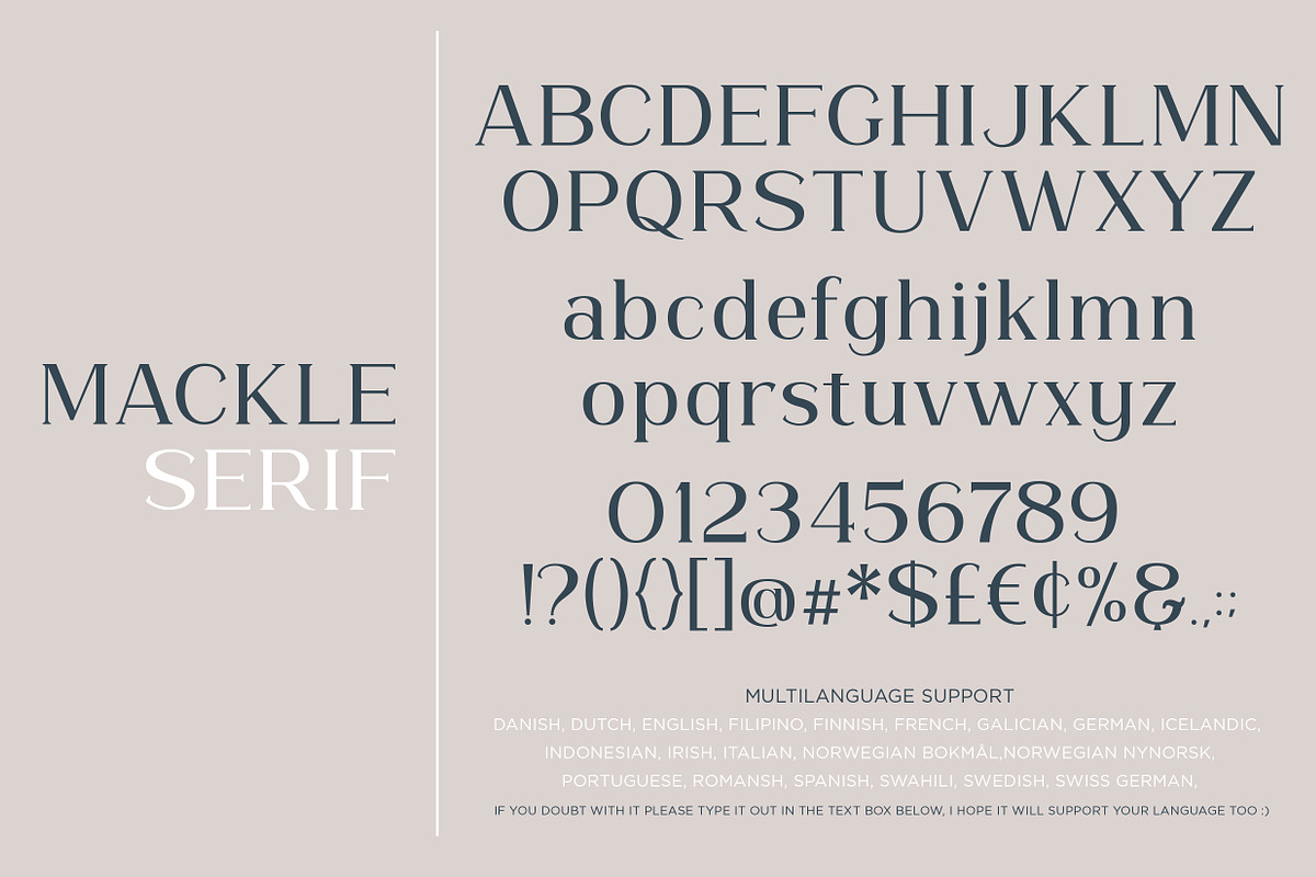 MACKLE | Serif & Handwriting Script, a Serif Font by Konstantine Studio