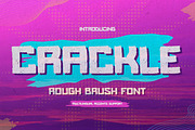 Font CRACKLE is a Rough Brush Font